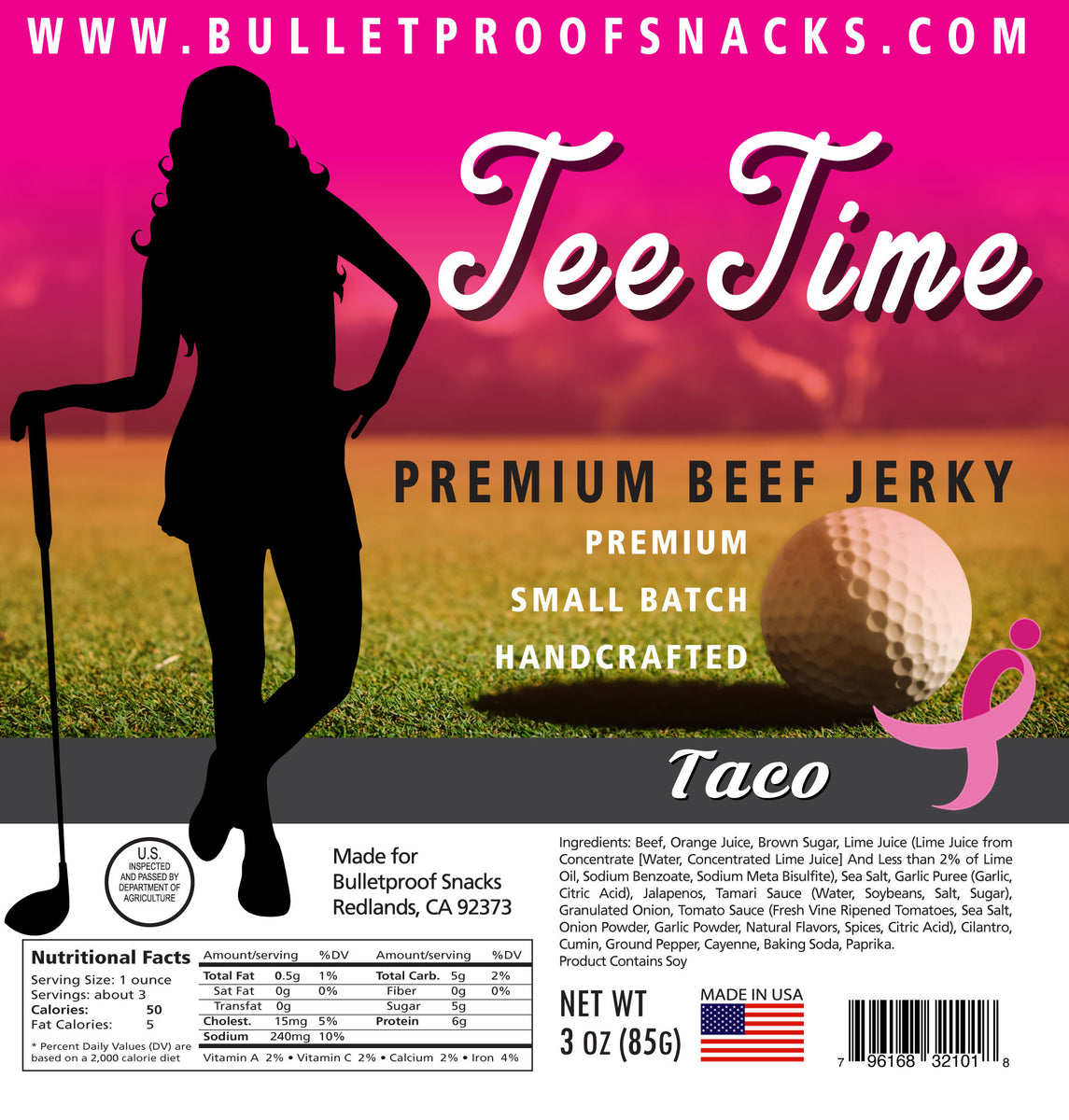 Tee Time Brand Taco Flavor – Bulletproof Snacks